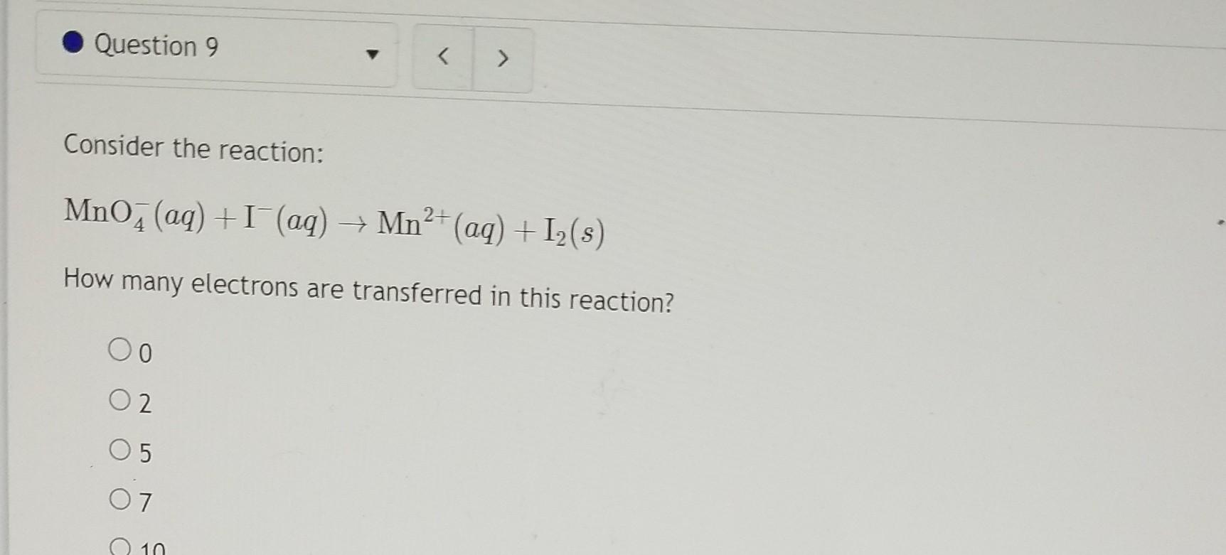 Solved Consider the reaction: | Chegg.com