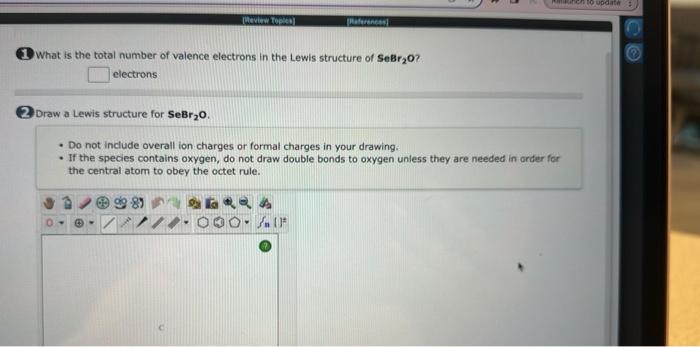 Solved 1 What is the total number of valence electrons in | Chegg.com