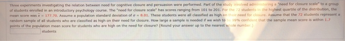Solved Three experiments investigating the relation between | Chegg.com