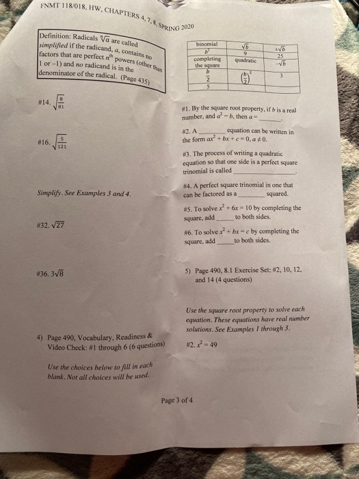 Solved FNMT 118/018, HW. CHAPTER PIERS 4,7,8,SPRI ENMT | Chegg.com