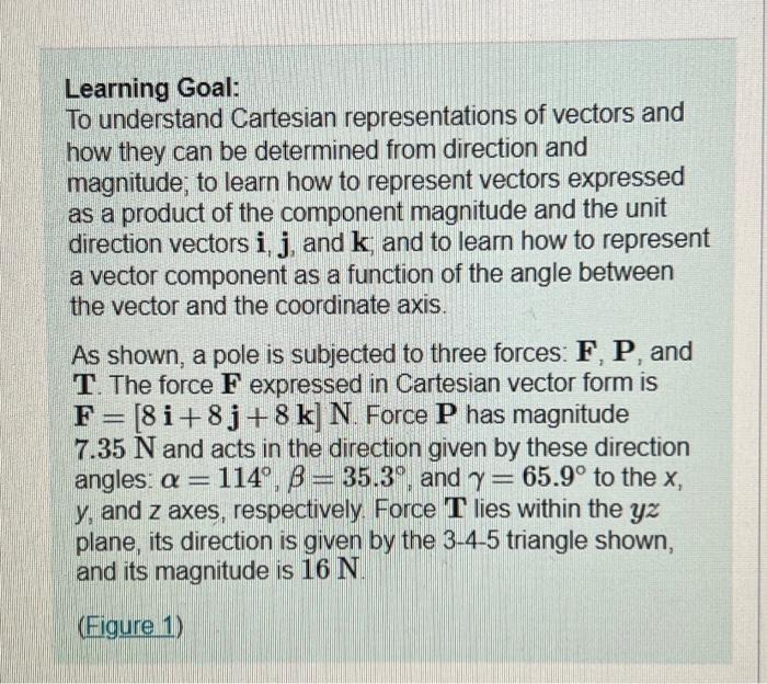 Solved Part A - Calculating the magnitude of a vector from | Chegg.com