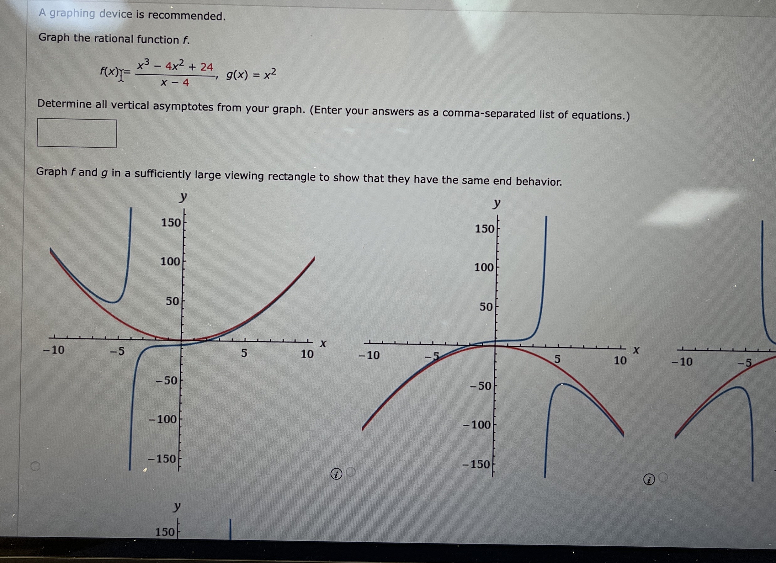 Solved A graphing device is recommended.Graph the rational | Chegg.com