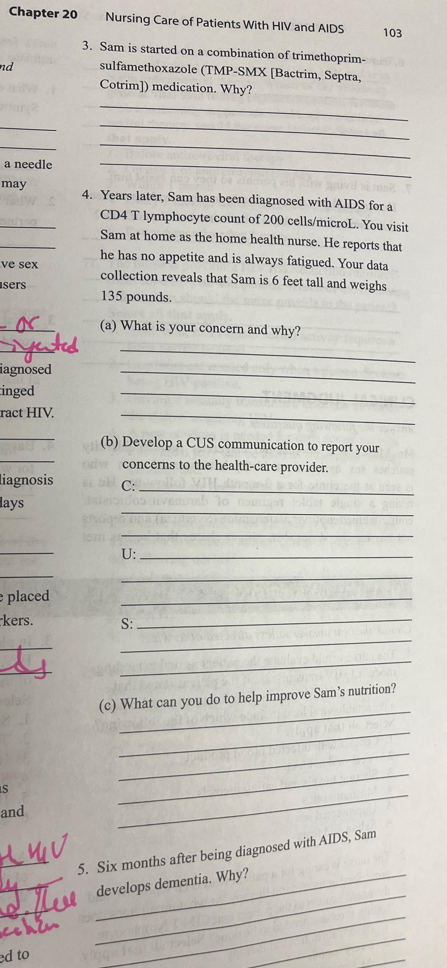Solved Chapter 20Nursing Care of Patients With HIV and | Chegg.com