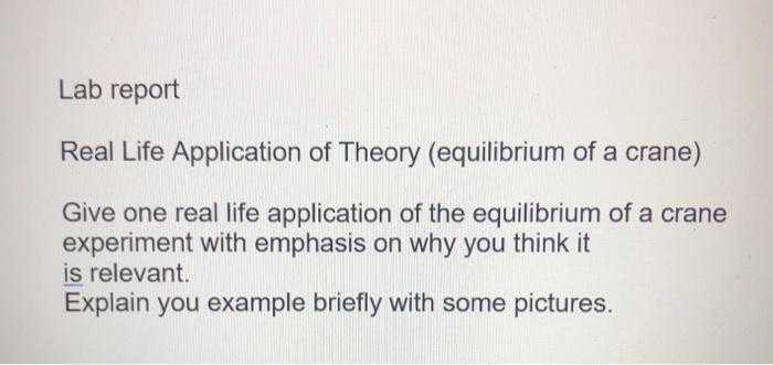 Solved Lab report Real Life Application of Theory | Chegg.com
