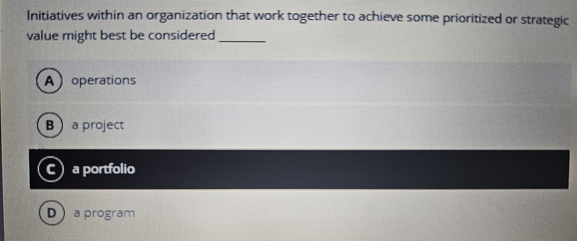 Solved Initiatives within an organization that work together | Chegg.com