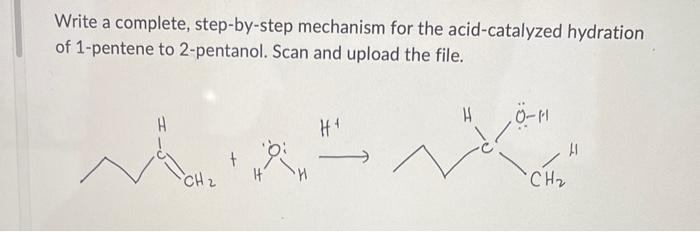 Solved Write a complete, step-by-step mechanism for the | Chegg.com
