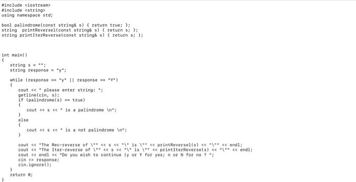 Solved Write a program that contains two recursive and one | Chegg.com