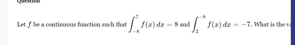 Solved Let f ﻿be a continuous function such that | Chegg.com