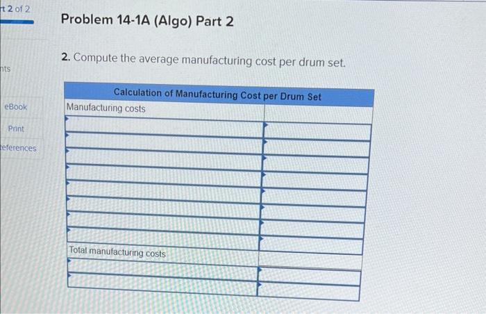 Solved Required information Problem 14-1A (Algo) Classifying | Chegg.com