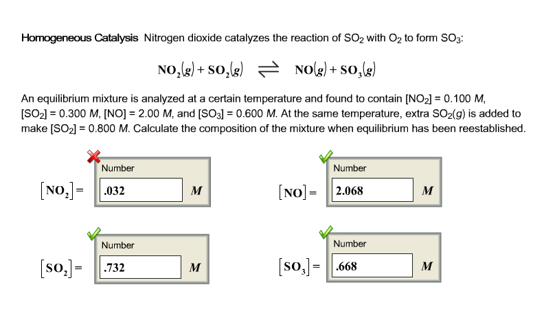 Solved Homogeneous Catalysis Nitrogen dioxide catalyzes the | Chegg.com