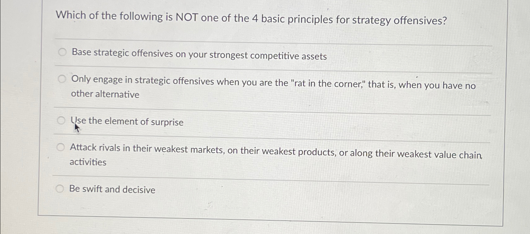 Solved Which of the following is NOT one of the 4 ﻿basic | Chegg.com