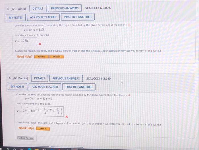 Solved Hi, I'm not sure which form Webassign wants these | Chegg.com