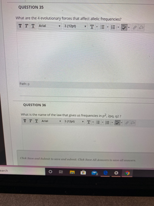Solved QUESTION 35 What are the 4 evolutionary forces that | Chegg.com