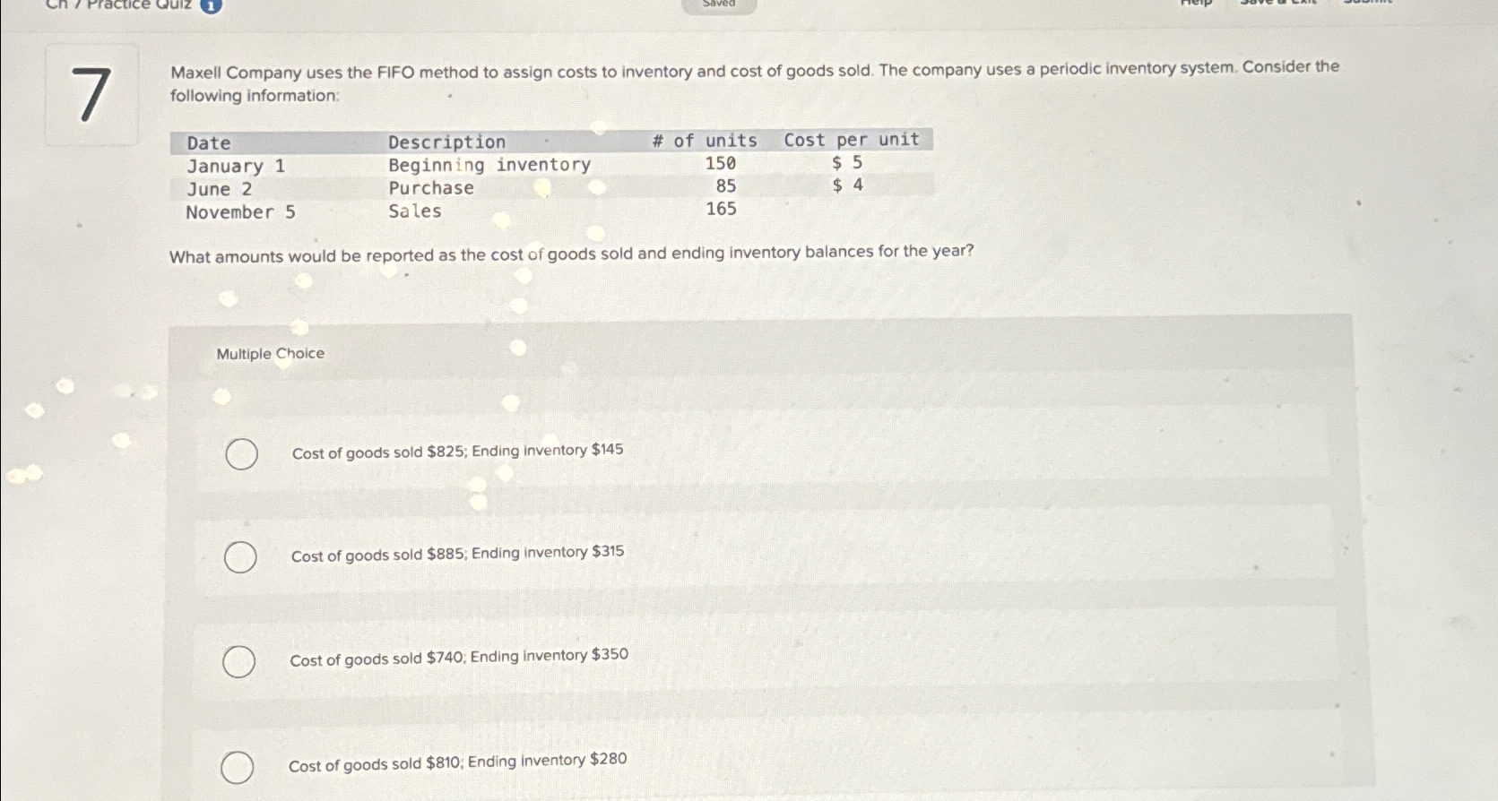 Solved Maxell Company uses the FIFO method to assign costs | Chegg.com