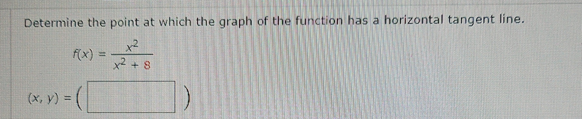 Solved Determine the point at which the graph of the | Chegg.com