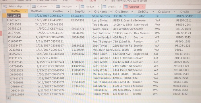 Solved 9. List the customer number, name (first and last), | Chegg.com