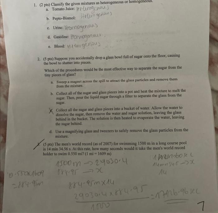 Solved please i need answers and how you did to solve the | Chegg.com