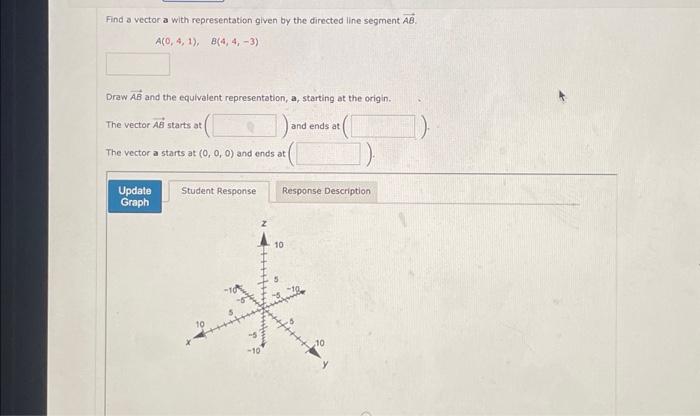 Solved Find a vector a with representation given by the | Chegg.com