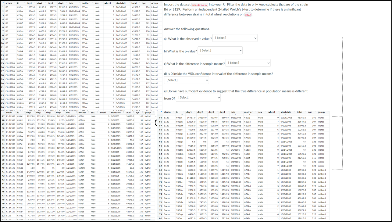 Solved R StudioI apologize for the small print, I attempted | Chegg.com