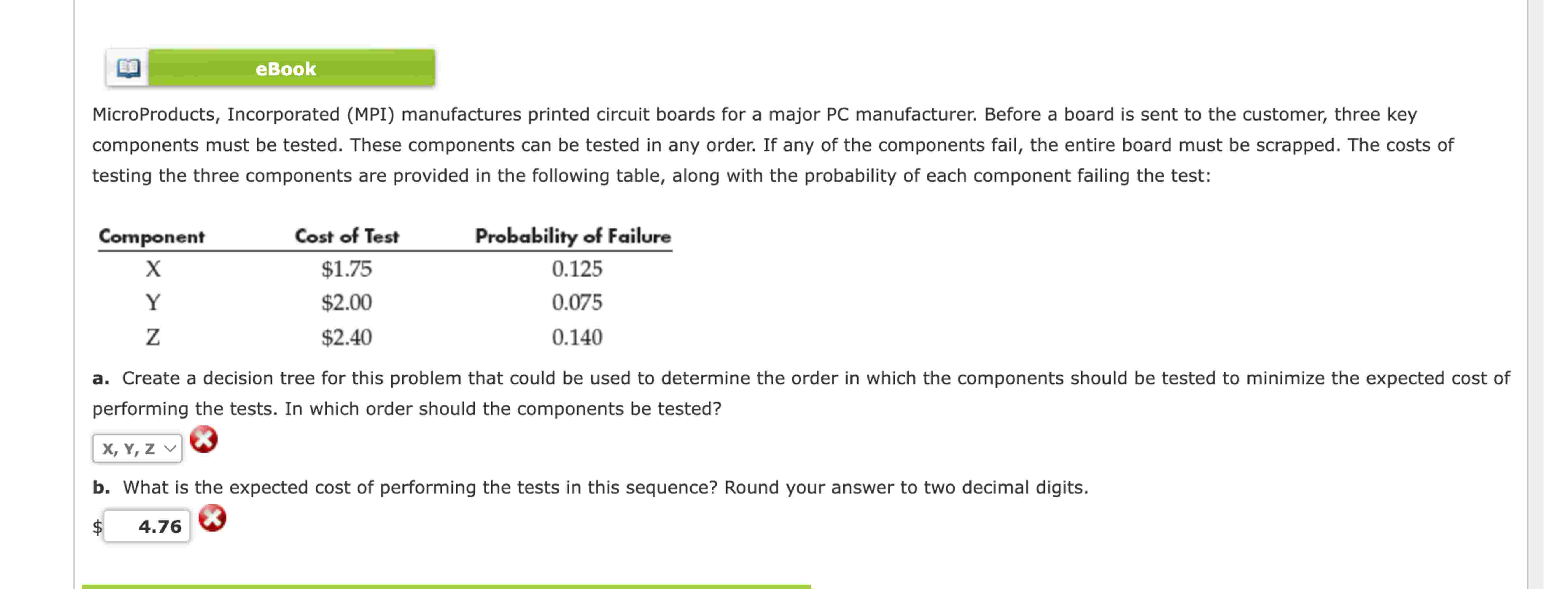 Solved MicroProducts, Incorporated (MPI) ﻿manufactures | Chegg.com