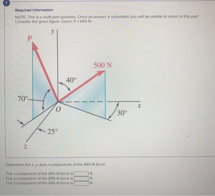 Solved Required information NOTE: This is a multi-part | Chegg.com