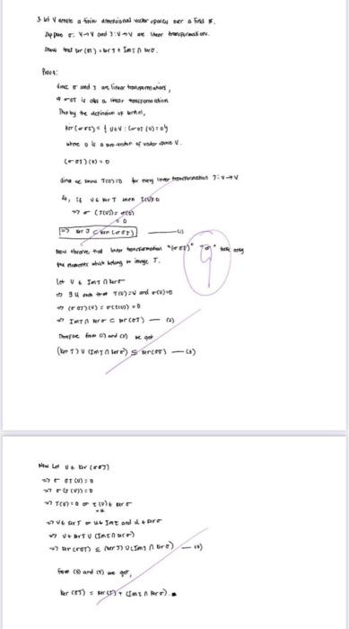 this is advanced linear algebra, write a more | Chegg.com
