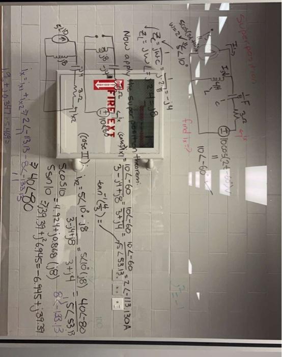 Solved 10.43 Using the superposition principle, find i, in | Chegg.com
