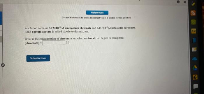 Solved Barium Chromate Ksp= 2.0*10^-10Barium carbonate Ksp= | Chegg.com