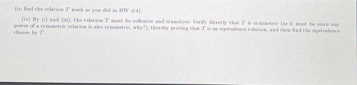 Solved 1. (Equivalence Relations). Recall that given a | Chegg.com