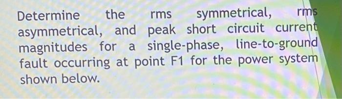 Solved Determine the rms symmetrical, rms asymmetrical, and | Chegg.com