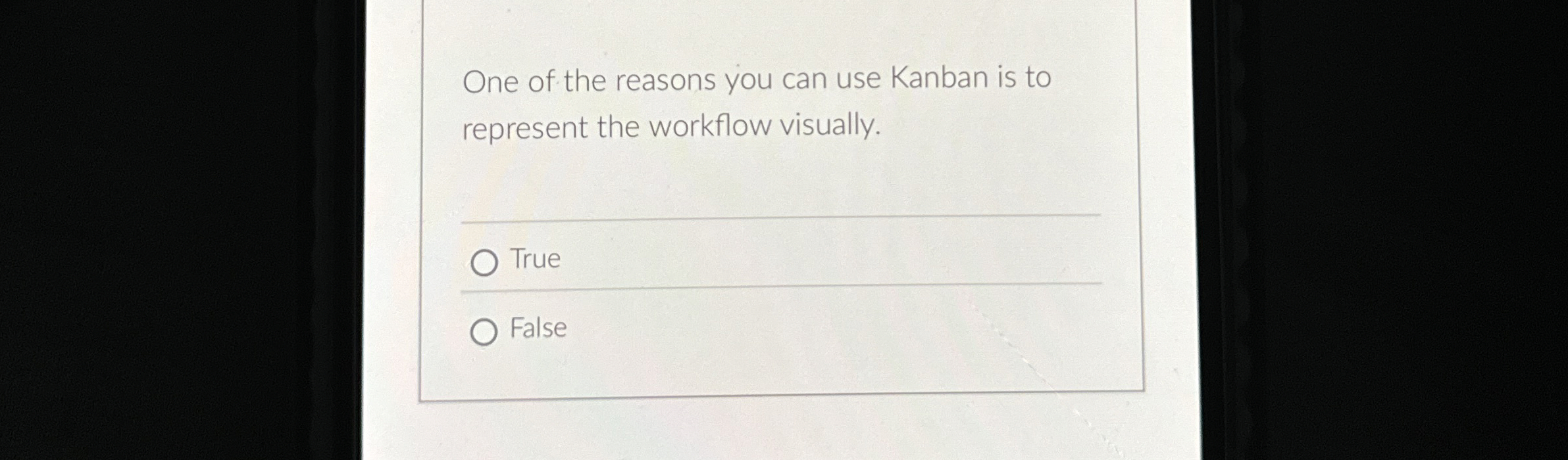 Solved One of the reasons you can use Kanban is to represent | Chegg.com