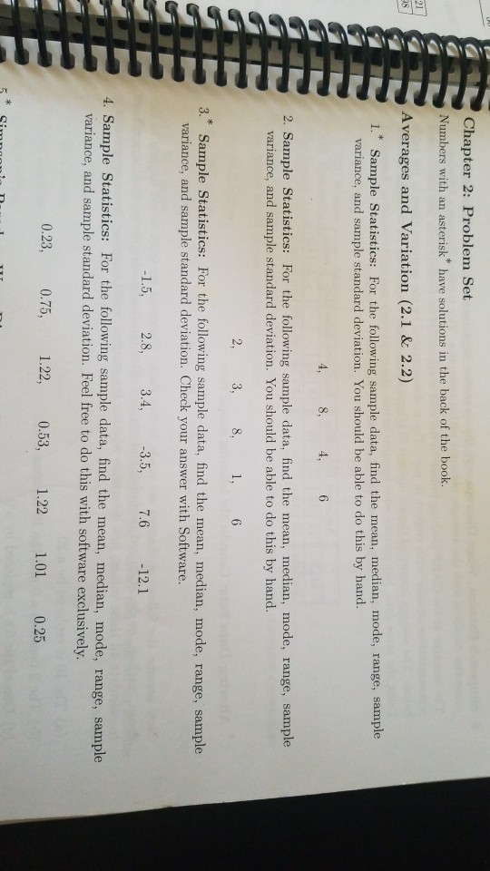 Solved Chapter 2: Problem Set Numbers with an asterisk* have | Chegg.com