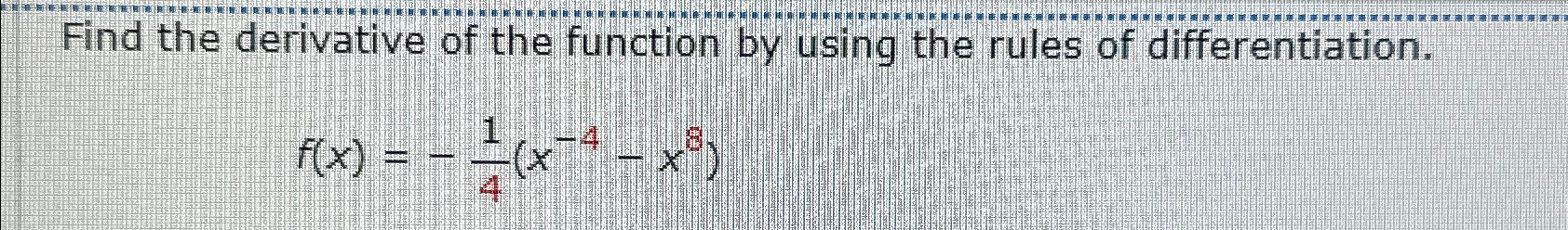 Solved Find the derivative of the function by using the | Chegg.com