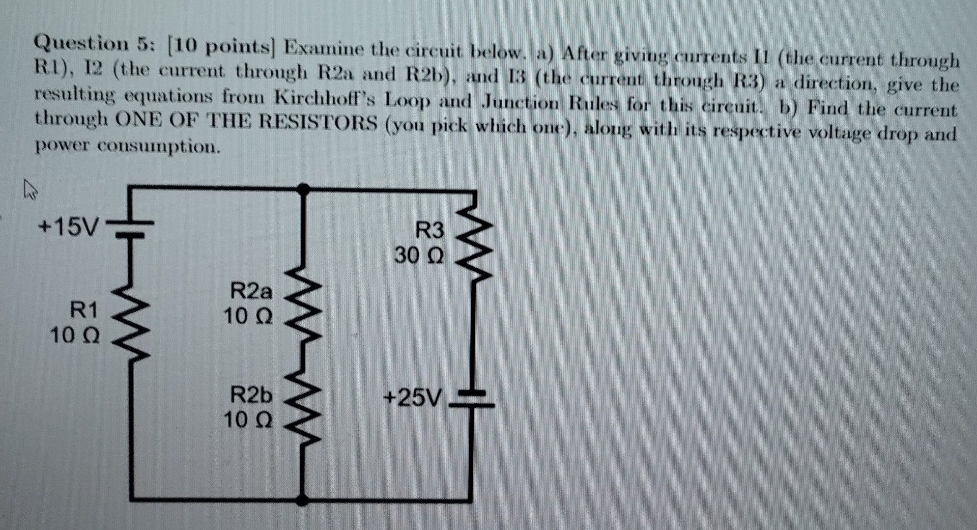 Solved Question 5: [10 ﻿points] ﻿Examine the circuit below. | Chegg.com