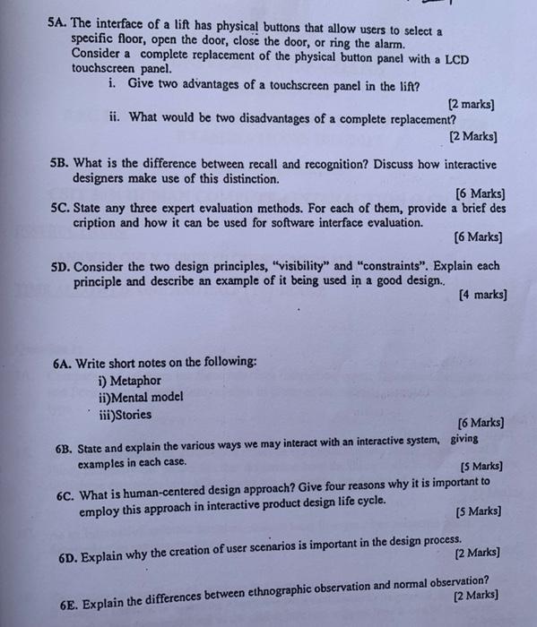 Solved 1A. What is a prototype in HCI? Explain why | Chegg.com