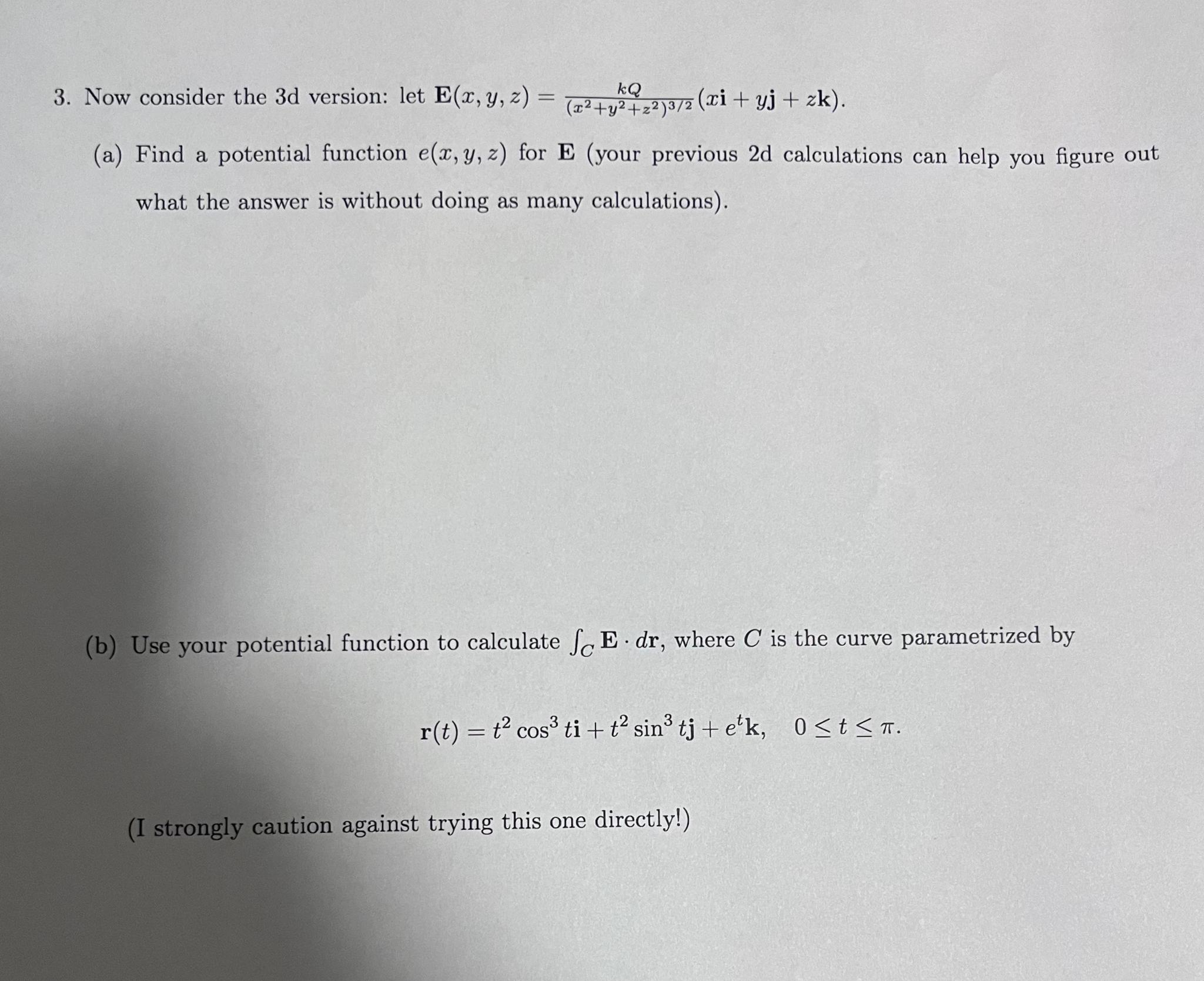 Solved Now consider the 3d ﻿version: let | Chegg.com
