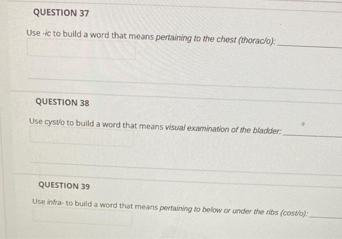 Solved Use -ic to build a word that means pertaining to the | Chegg.com