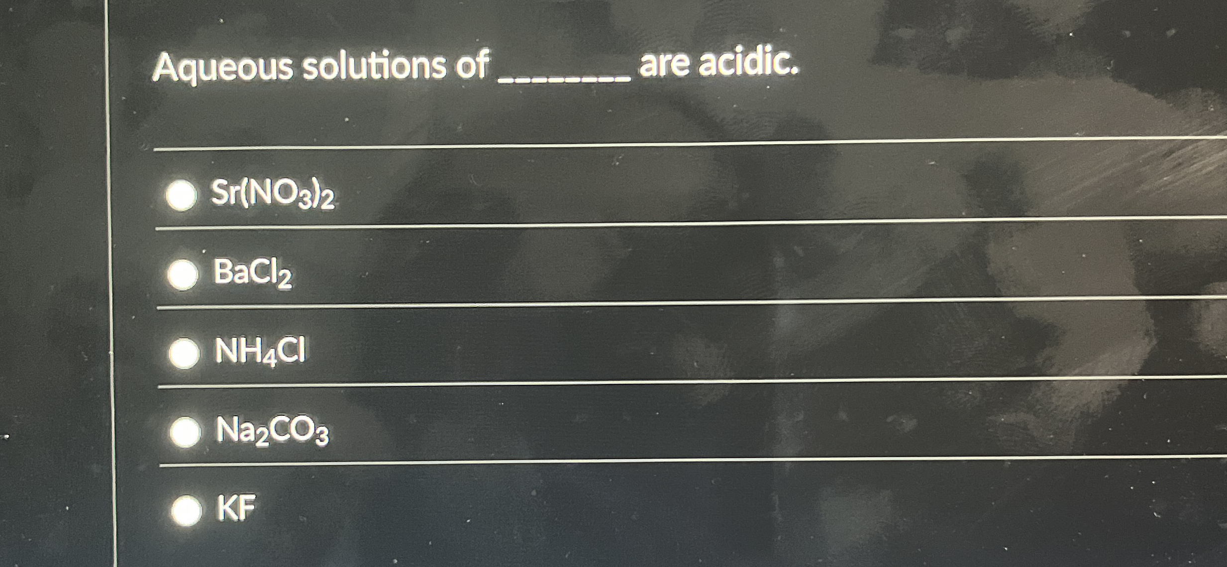 Solved Aqueous solutions of q, ﻿are | Chegg.com