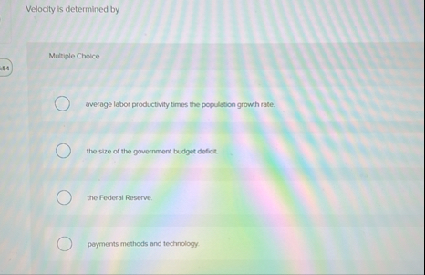 Solved Velocity is determined byMultiple Choice ﻿average | Chegg.com