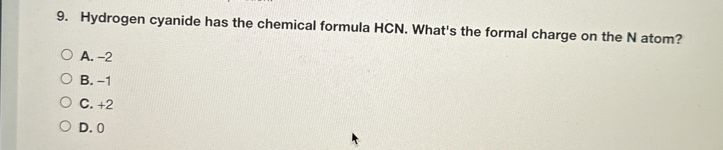 Solved Hydrogen cyanide has the chemical formula HCN. | Chegg.com
