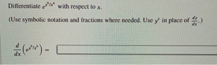 Solved Differentiate with respect to x. (Use symbolic | Chegg.com