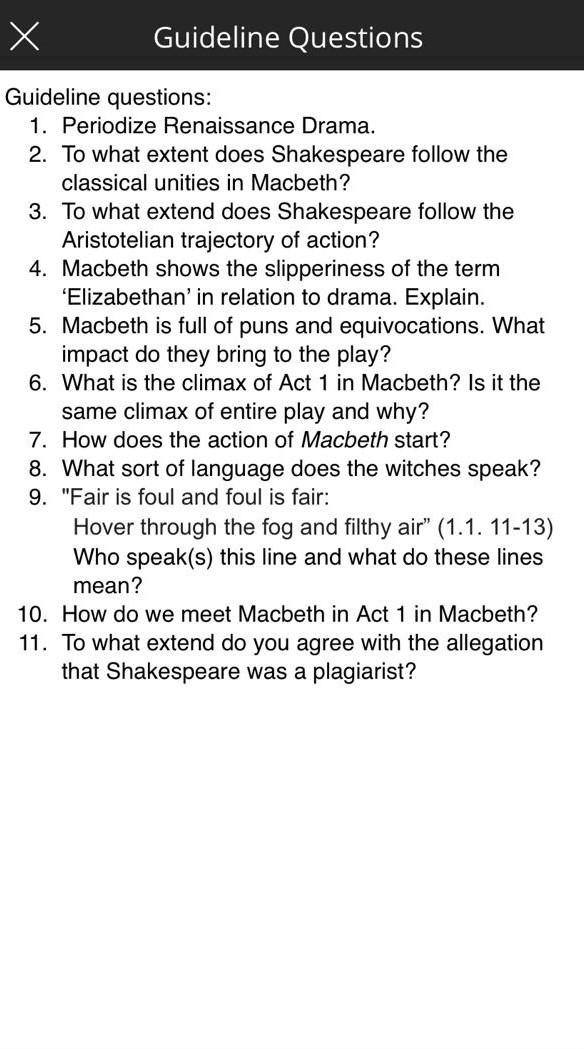 Guideline questions: 1. Periodize Renaissance Drama. | Chegg.com
