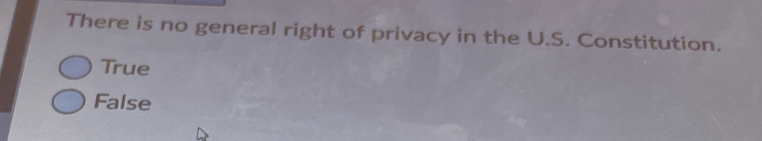 Solved There is no general right of privacy in the U.S. | Chegg.com