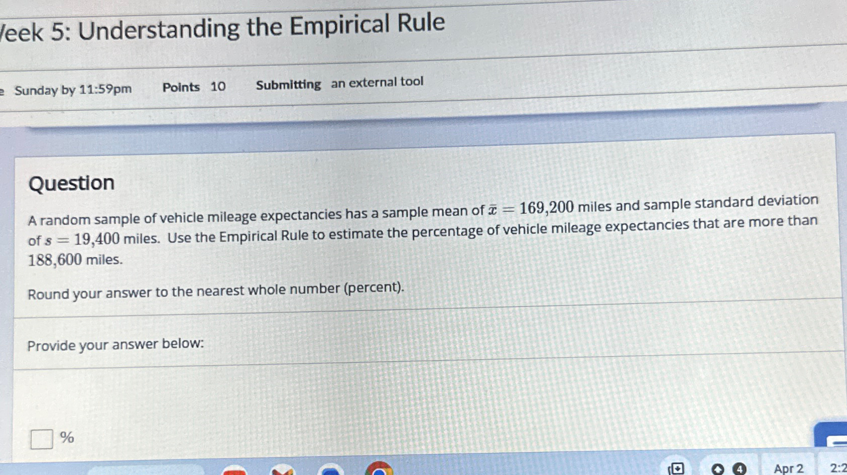Solved leek 5: Understanding the Empirical RuleSunday by | Chegg.com