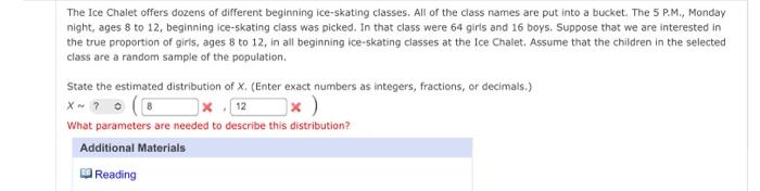 Solved The Ice Chalet offers dozens of different beginning | Chegg.com