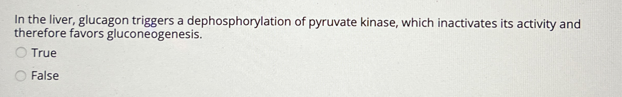 Solved In the liver, glucagon triggers a dephosphorylation | Chegg.com