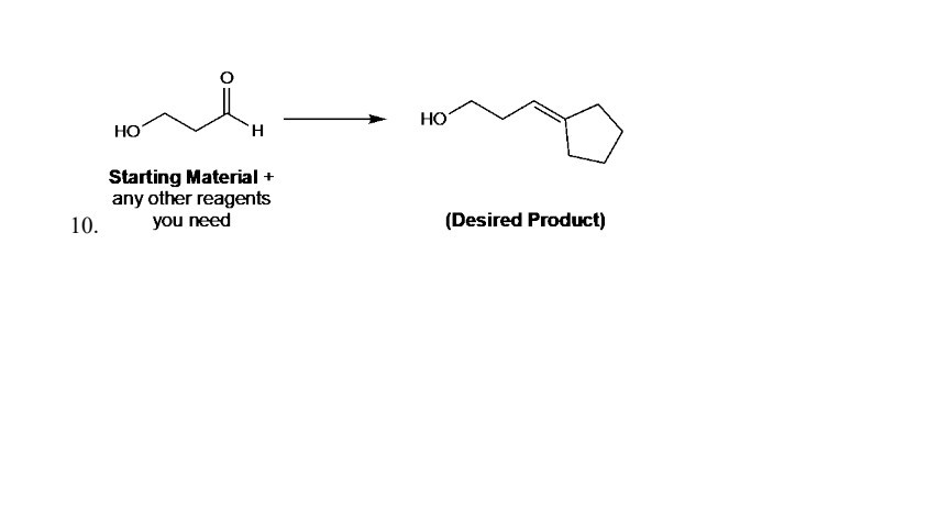Solved 8. Propose a synthesis for the desired products below | Chegg.com