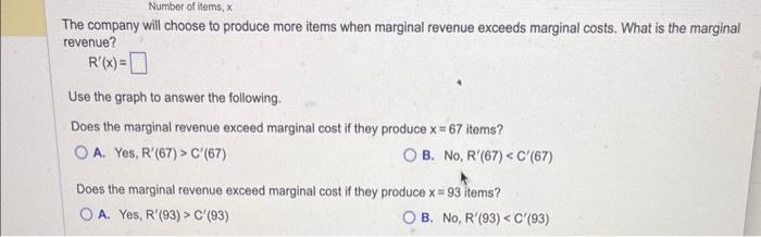 Solved For the cost function whose graph is shown to the | Chegg.com