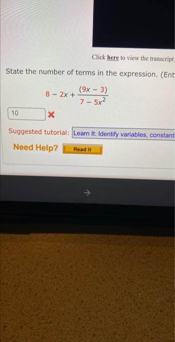 Solved Click here to view the transcript State the number of | Chegg.com