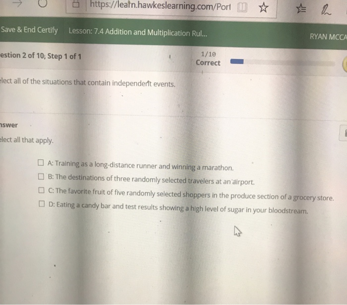 Solved https://leatn.hawkeslearning.com/Port Lesson: 7.4 | Chegg.com